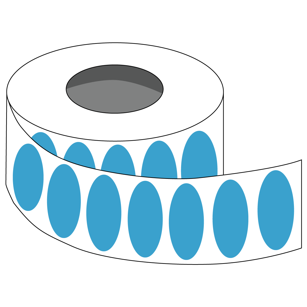 Oval Roll Labels - Sticker Ninja